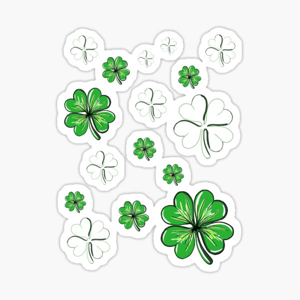 "Irish Shamrock - Do I feel Lucky?" Sticker for Sale by Bdesigns2018 ...
