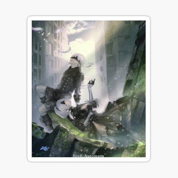 "nier automata" Sticker for Sale by emelinana | Redbubble