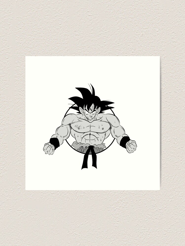"Goku Back Logo" Art Print by SwanSquad | Redbubble