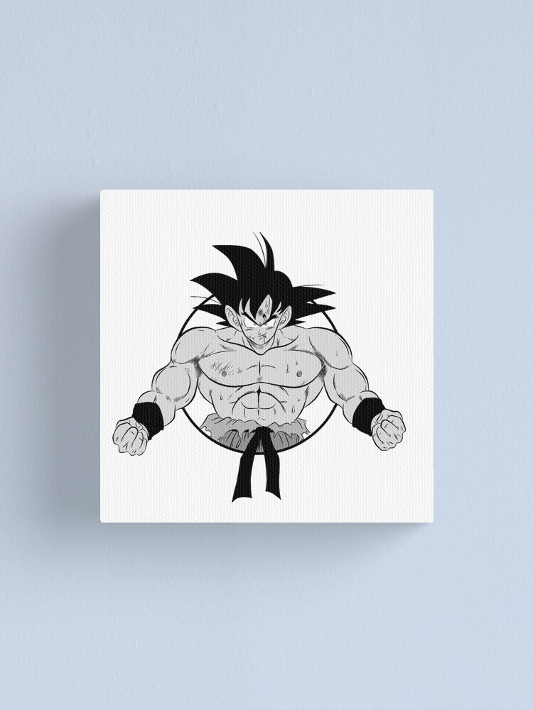"Goku Back Logo" Canvas Print by SwanSquad | Redbubble