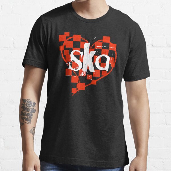"ska : checkered heart" T-shirt for Sale by asyrum | Redbubble | music ...