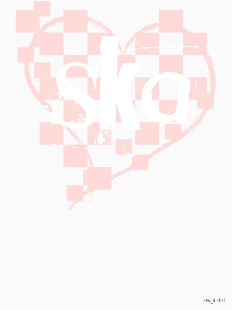 "ska : checkered heart" T-shirt by asyrum | Redbubble