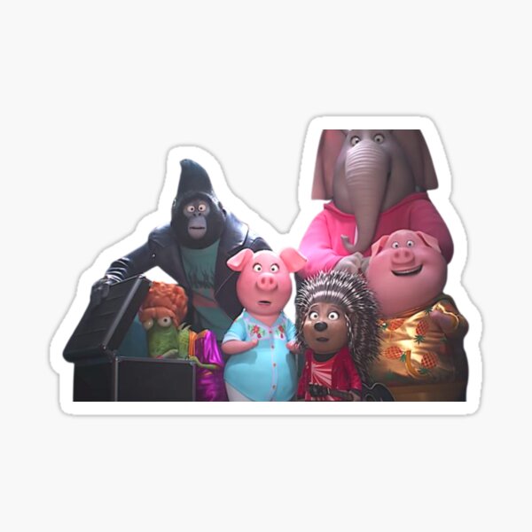 "sing 2 " Sticker for Sale by elvira1329 | Redbubble