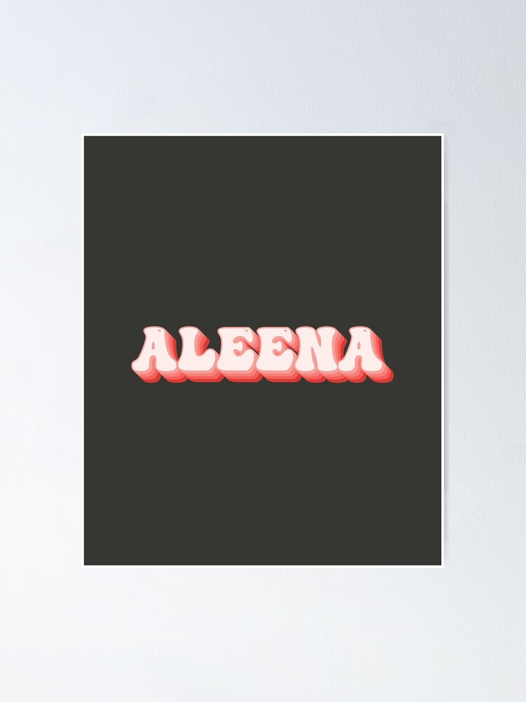 Aleena Name Logo