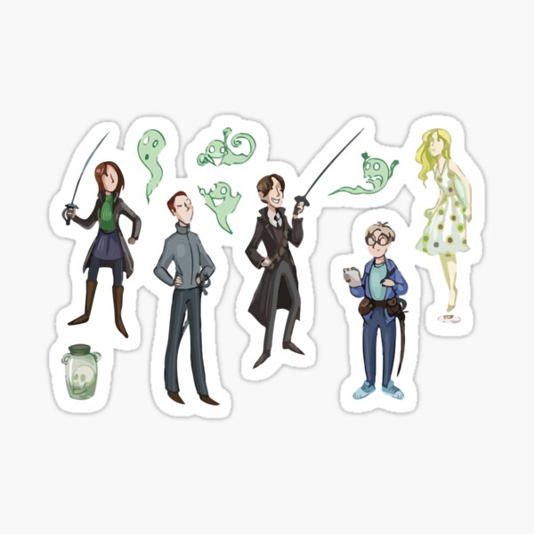 "Lockwood And Co Fanart " Sticker for Sale by GiftySpaceMerc | Redbubble