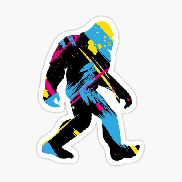 Bigfoot Silhouette Stickers | Redbubble