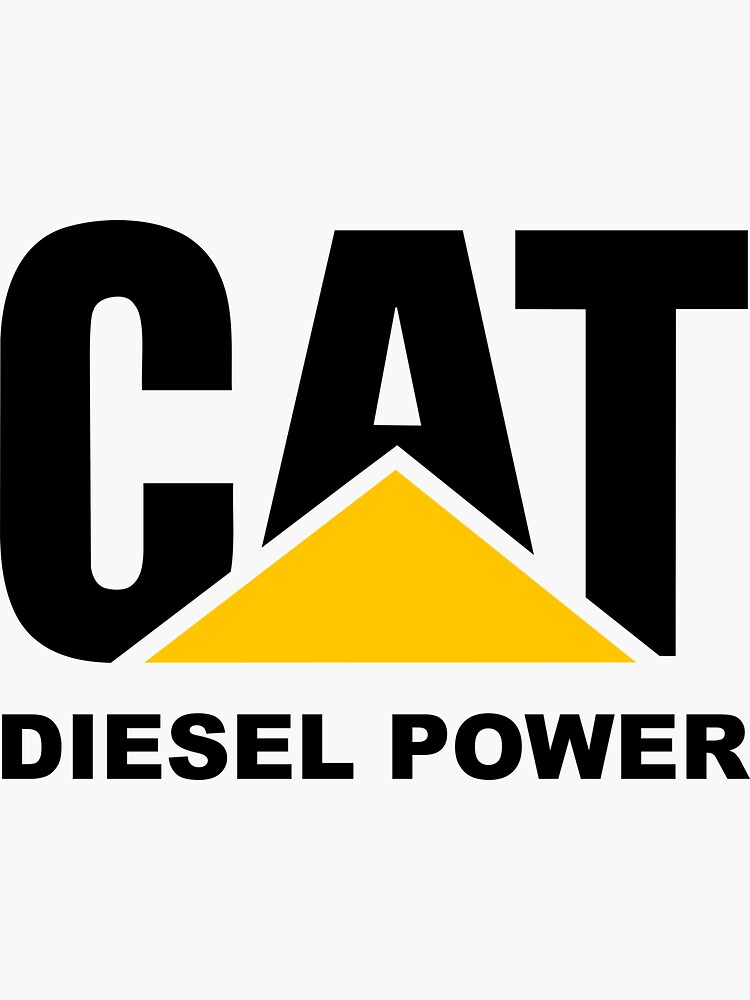 "black CAT diesel power" Sticker for Sale by bayyapple | Redbubble