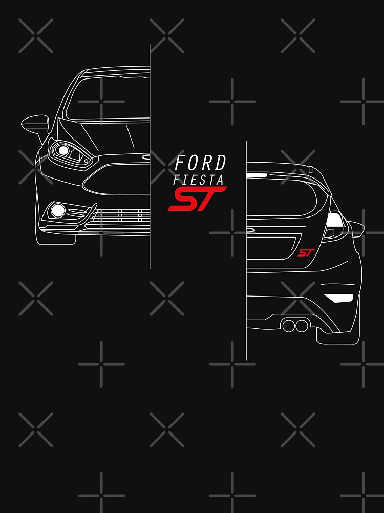 "Ford Fiesta ST " T-shirt for Sale by Alice555 | Redbubble | ford ...