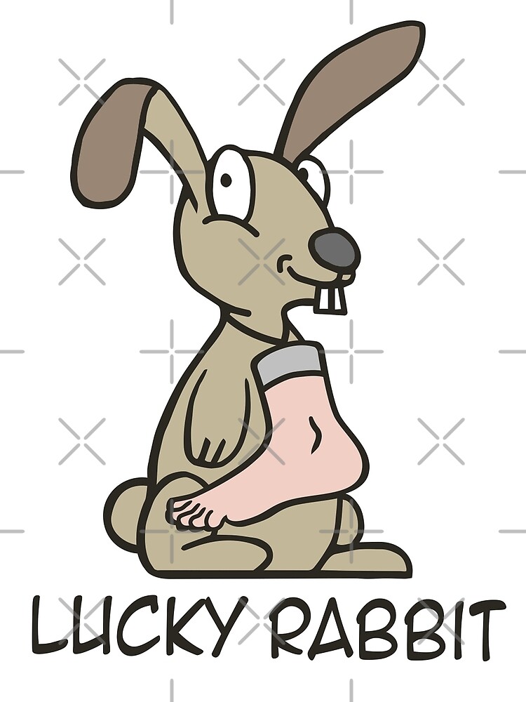 "Lucky Rabbit (rabbit's foot)" Art Print by LaundryFactory | Redbubble