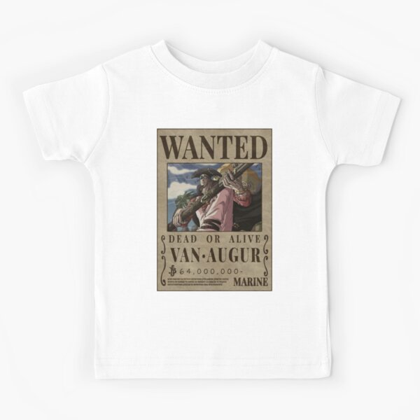 Kinder T-Shirt for Sale mit "One Piece Van Augur Bounty Wanted" von One ...
