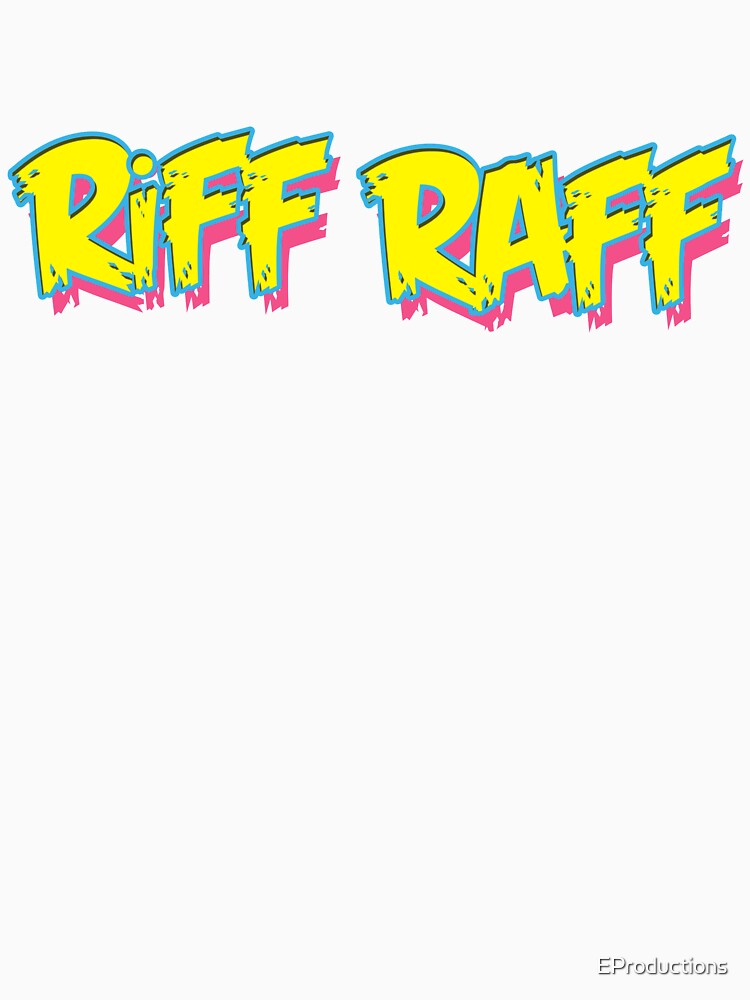 "Riff Raff Logo - Neon Icon" T-shirt for Sale by EProductions ...