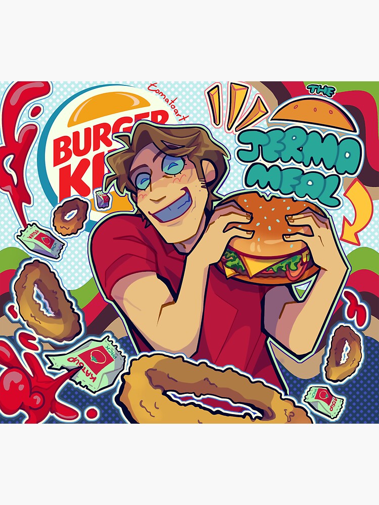 "jerma meal" Sticker for Sale by tomaart | Redbubble