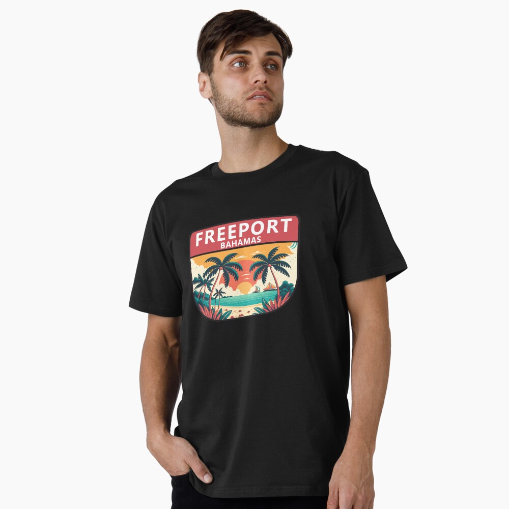 "Freeport Bahamas Retro Emblem" Sticker for Sale by KrisSidDesigns ...