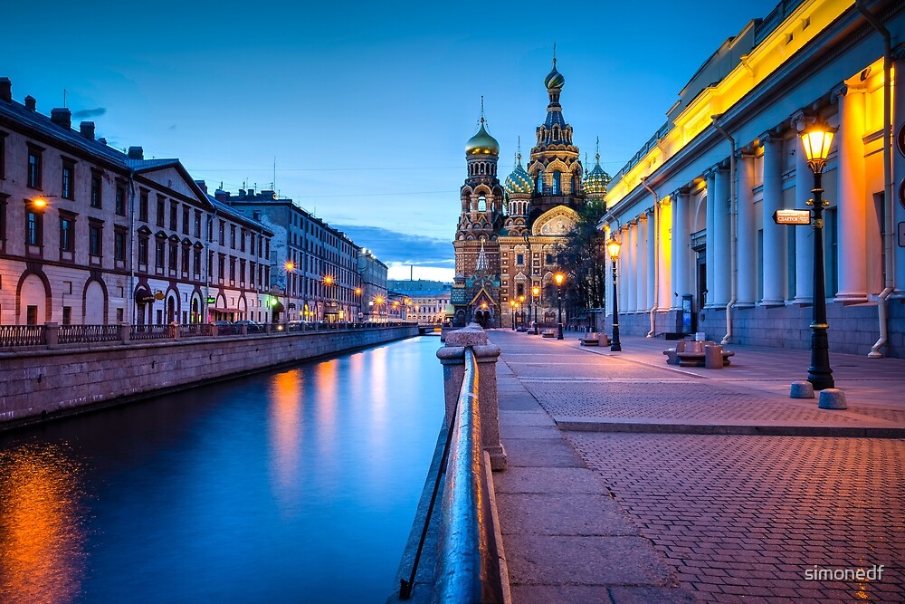 "Saint Petersburg at Night" by simonedf | Redbubble