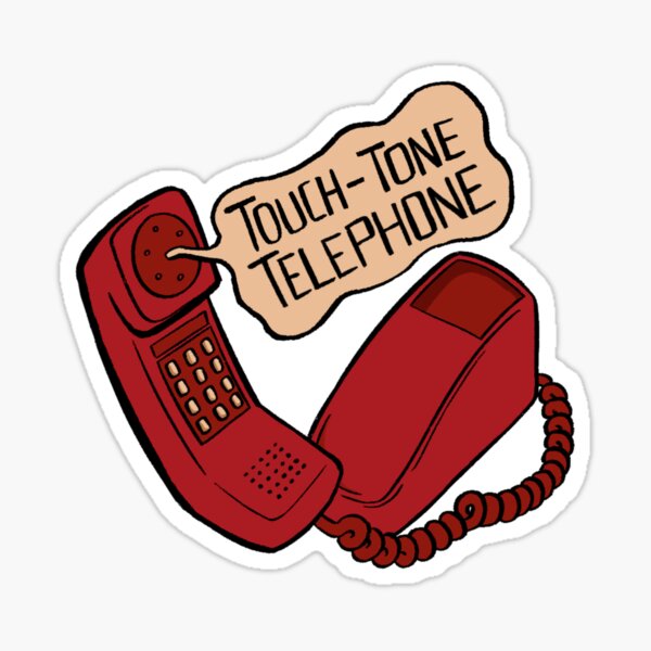 "Touch-Tone Telephone" Sticker for Sale by ElbowStuff | Redbubble