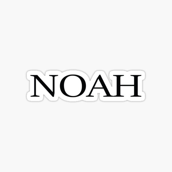 "Noah Name" Sticker for Sale by ProjectX23 | Redbubble