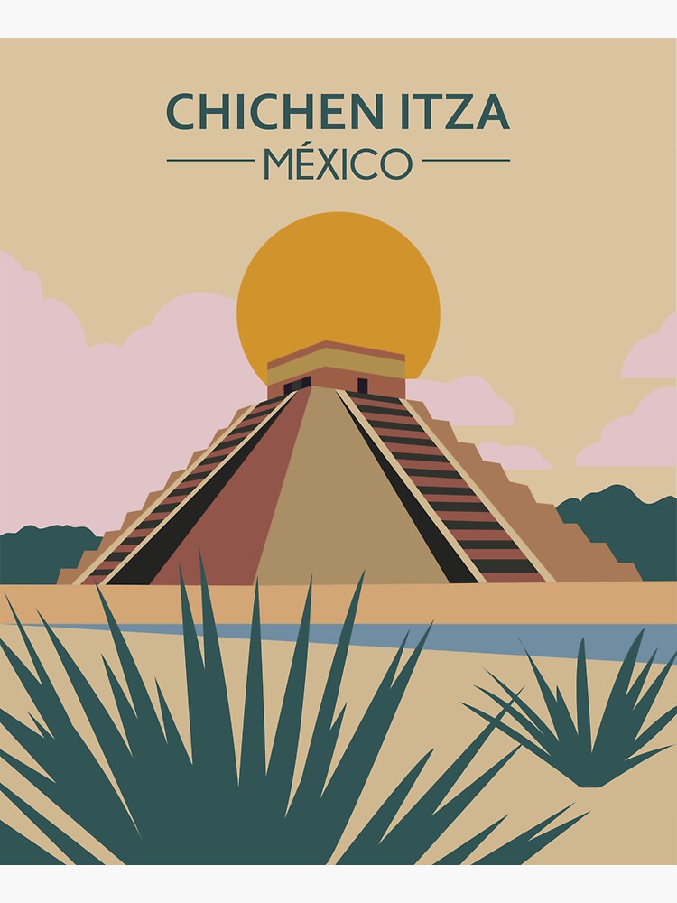 "Chichen Itza" Sticker for Sale by ElPerezosoCo | Redbubble