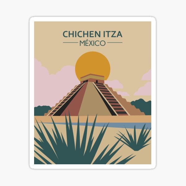 "Chichen Itza" Sticker for Sale by ElPerezosoCo | Redbubble