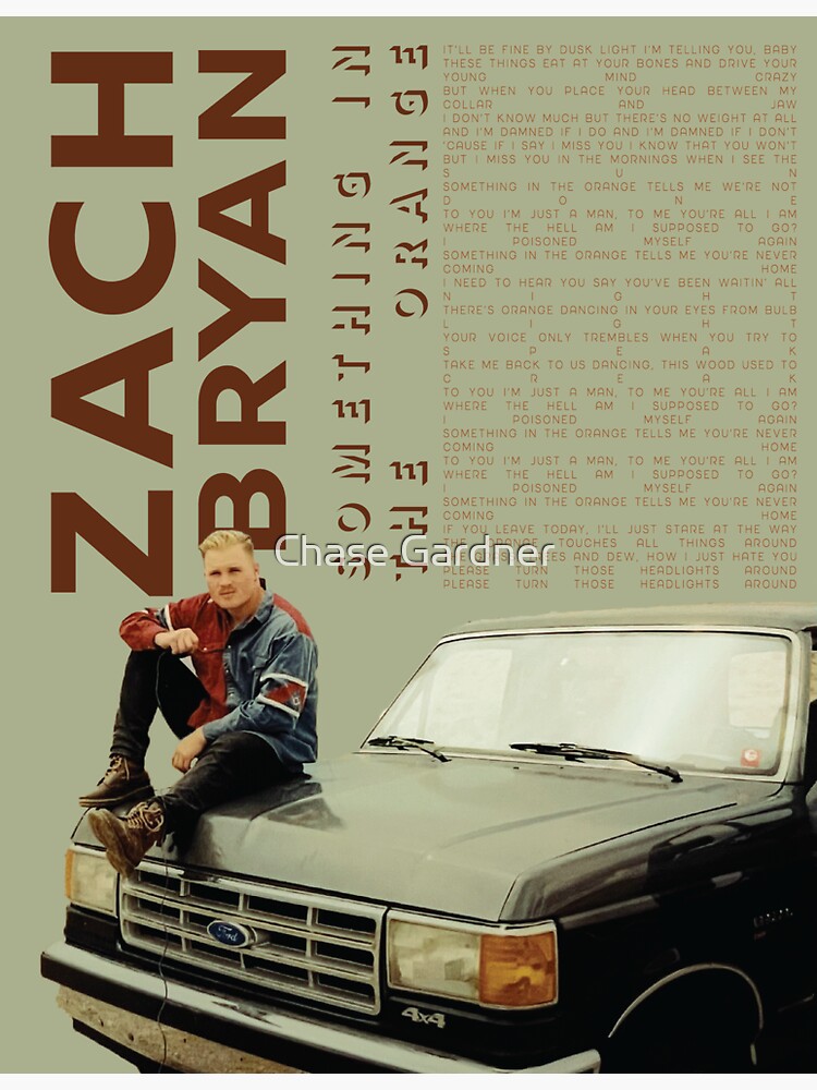 "Zach Bryan" Sticker for Sale by Chase Gardner | Redbubble