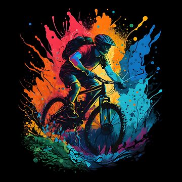"MTB Mountain Bike Downhill Art" Poster by togetherShirts | Redbubble