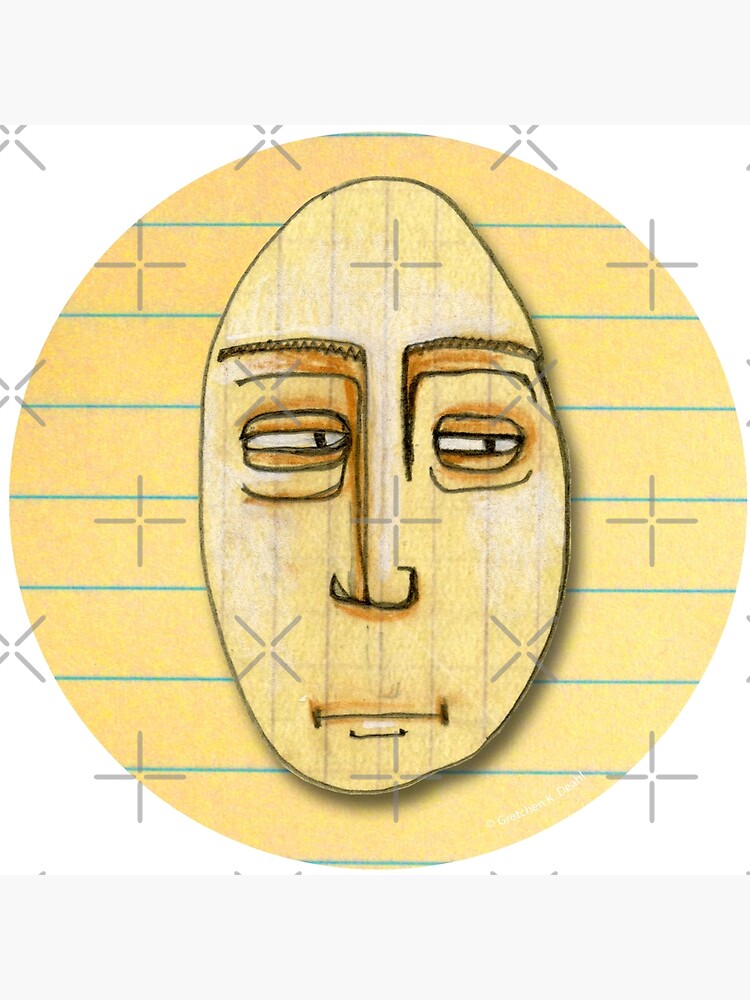 FUNNY FACE - Emoji FACE - Emotion FACE - BLAH FACE Premium Matte ...