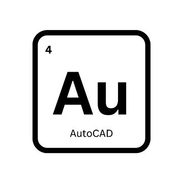 "AutoCAD - Periodic Table " Sticker for Sale by SLGA-Designs | Redbubble