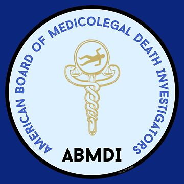 "American Board of Medicolegal Death Investigators (ABMDI)" Sticker for ...