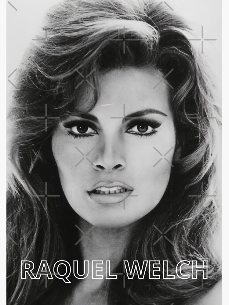 "RAQUEL WELCH - By Javidoart" Sticker for Sale by Javidoart | Redbubble