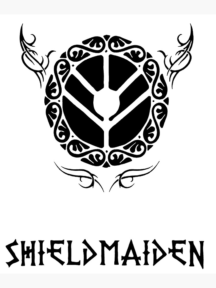 "Viking Shield Maiden" Poster for Sale by lakelandwholes1 | Redbubble