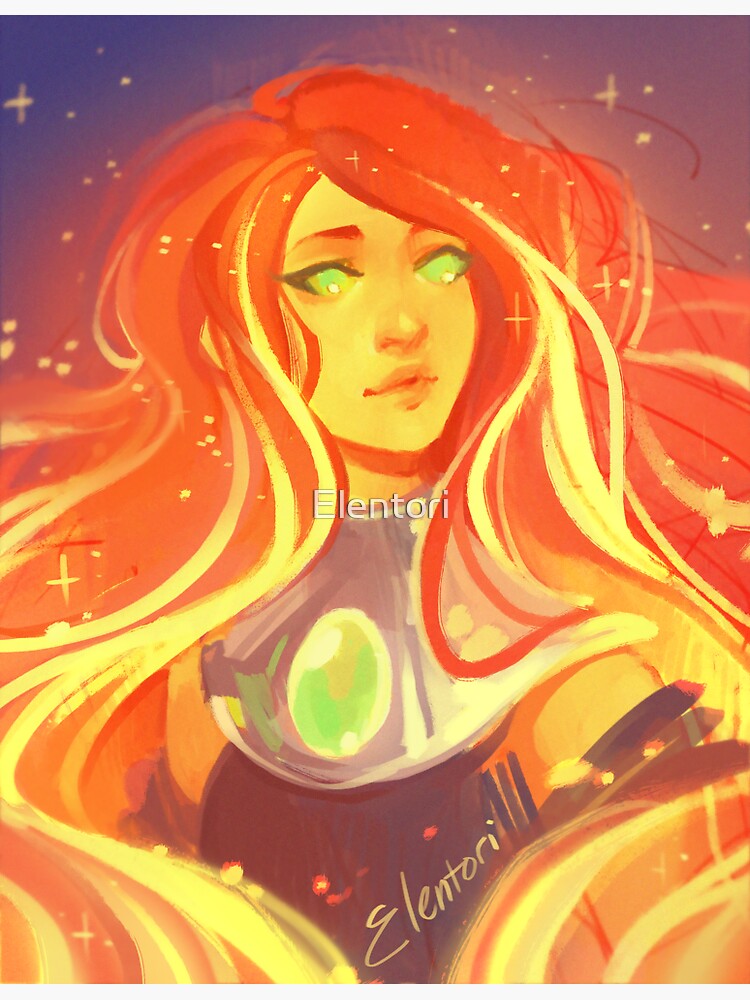 "Starfire" Sticker for Sale by Elentori | Redbubble