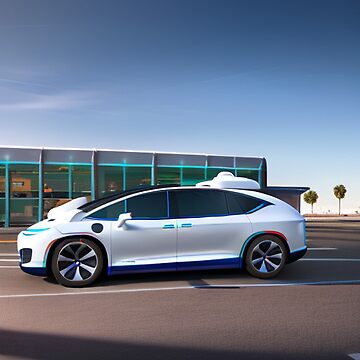 "WAYMO; autonomous vehicles" Sticker by LUIGIGRACA01 | Redbubble