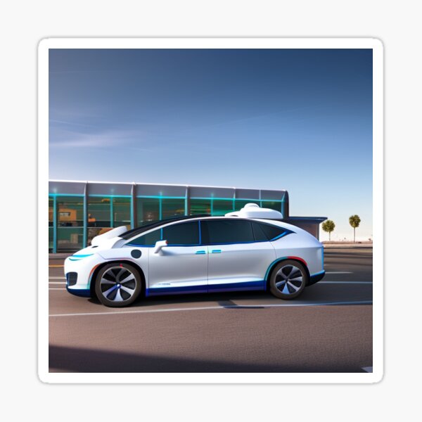 "WAYMO; autonomous vehicles" Sticker by LUIGIGRACA01 | Redbubble
