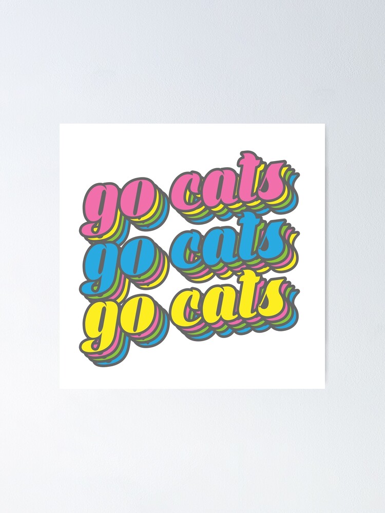 "90s Cats Design" Poster for Sale by emmakumer | Redbubble