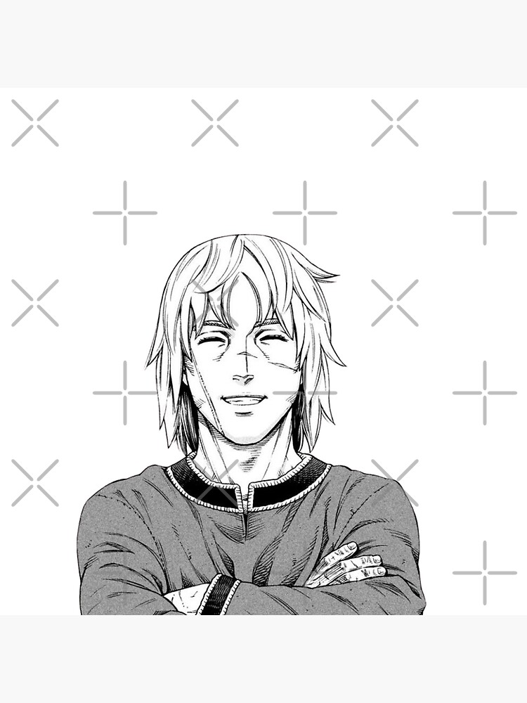 "Thorfinn Smiling Manga" Poster for Sale by Weebo-worldd | Redbubble