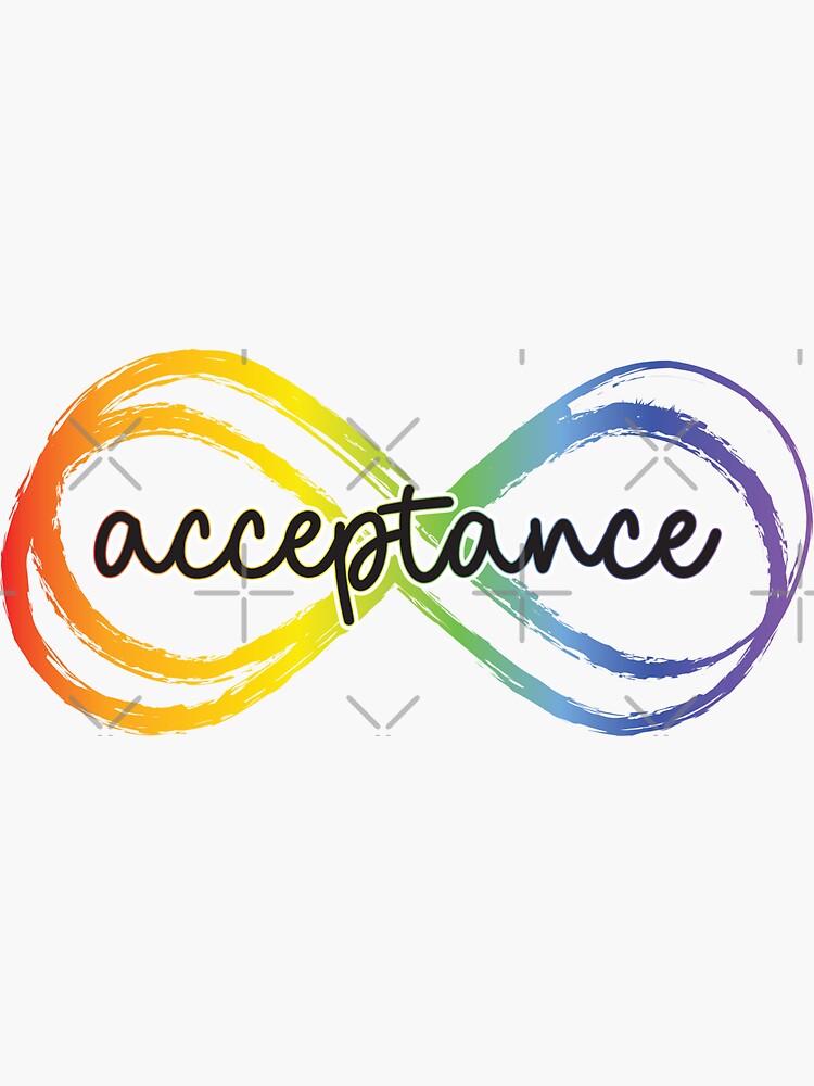 "Acceptance" Sticker for Sale by Caro | Redbubble