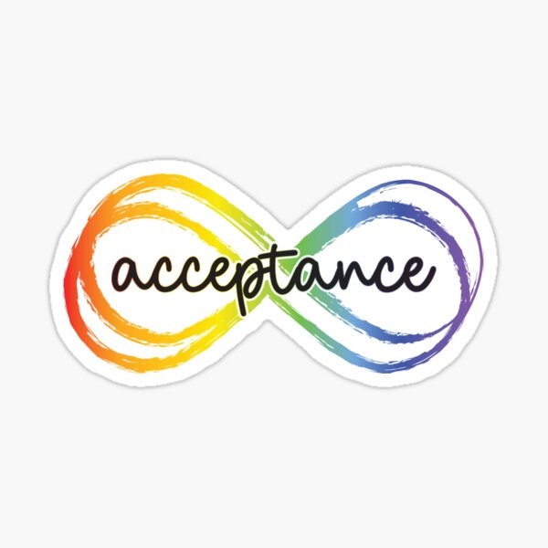 "Acceptance" Sticker for Sale by Caro | Redbubble