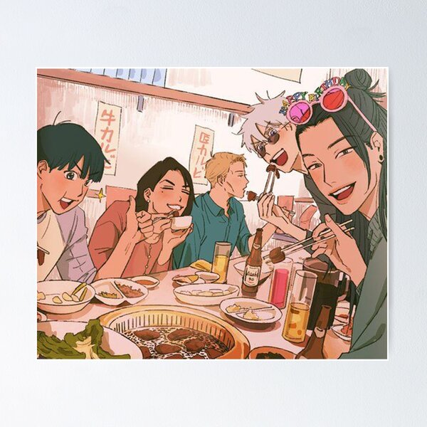 "Geto with gojo" Poster for Sale by jessicawilliss | Redbubble