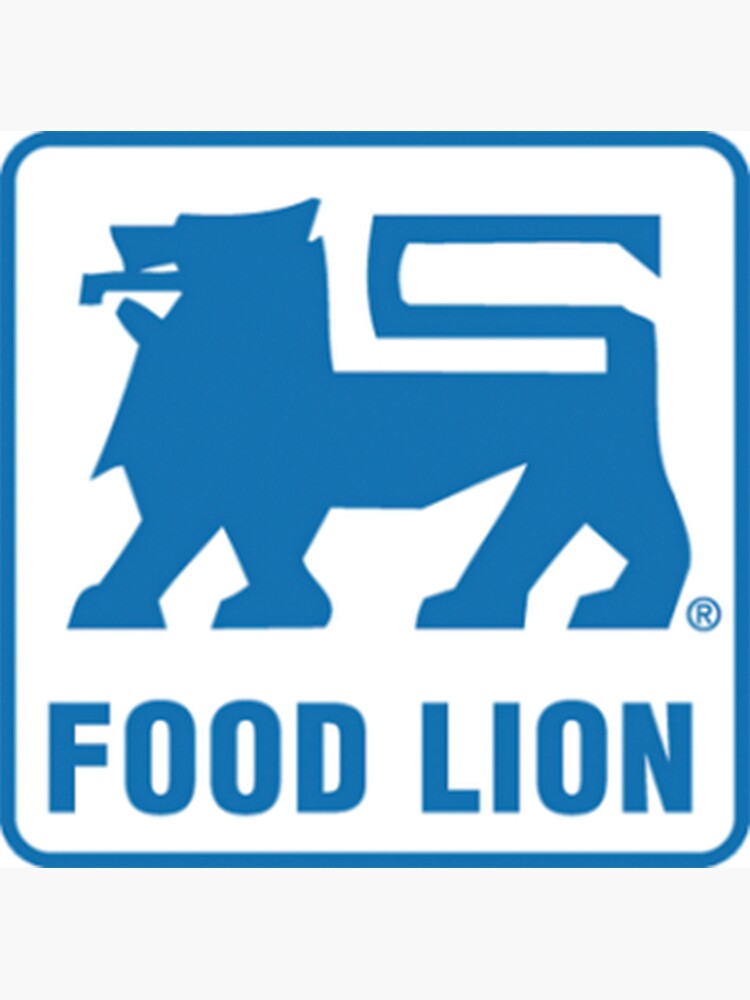 "FOOD LION GROCERY STORE" Sticker for Sale by DankSpaghetti | Redbubble