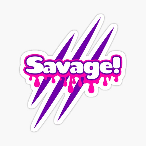 "Savage" Sticker for Sale by LureLight | Redbubble