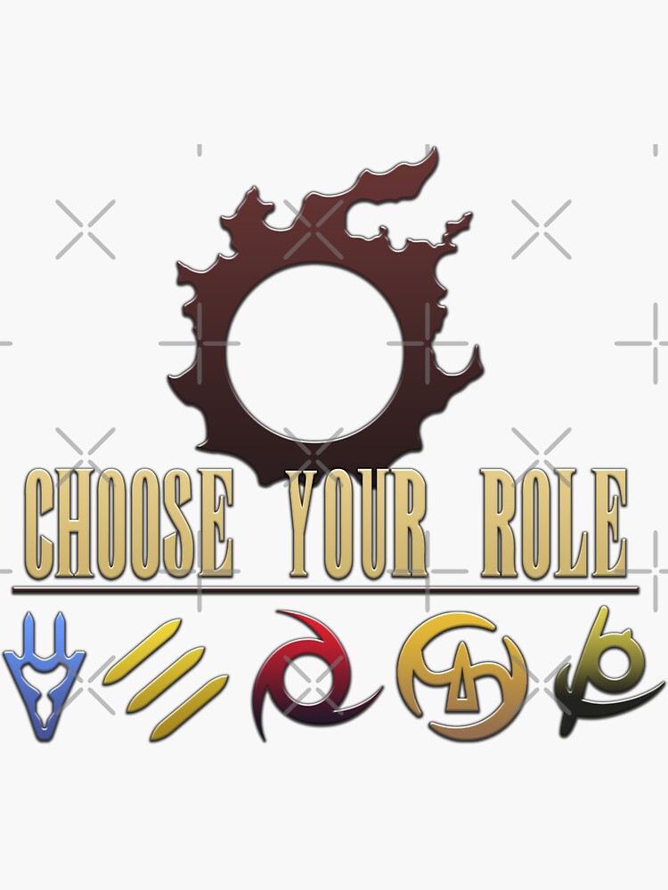 "Choose Your Role: Melee" Sticker for Sale by FuKitsune-Kyo | Redbubble
