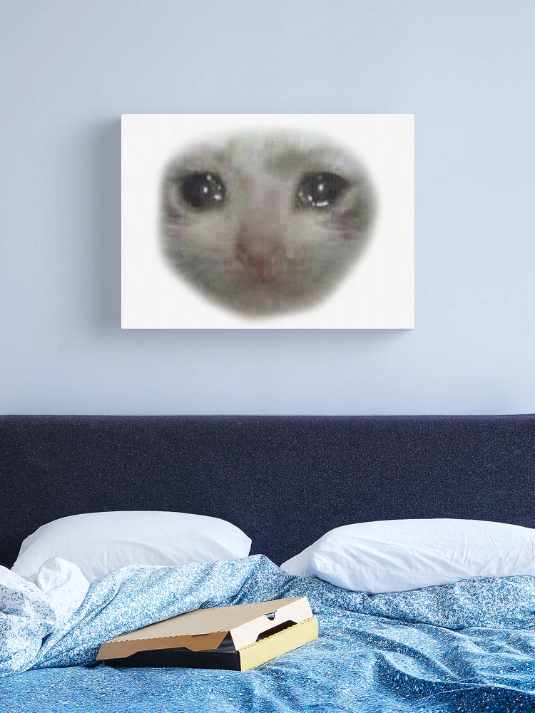 Teary Eyed Cat Memes Cat Crying Meme Crying Cat Meme Tapestry