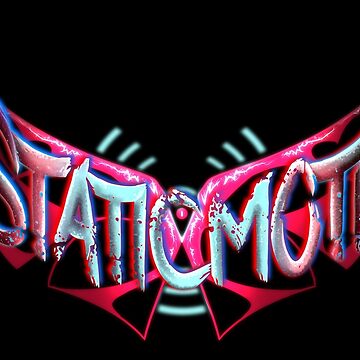 "Hazbin Hotel Staticmoth Logo" Sticker for Sale by SinfulVox | Redbubble