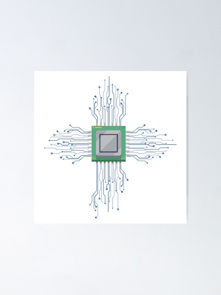 "CPU Heart" Poster by BrodieClothes | Redbubble