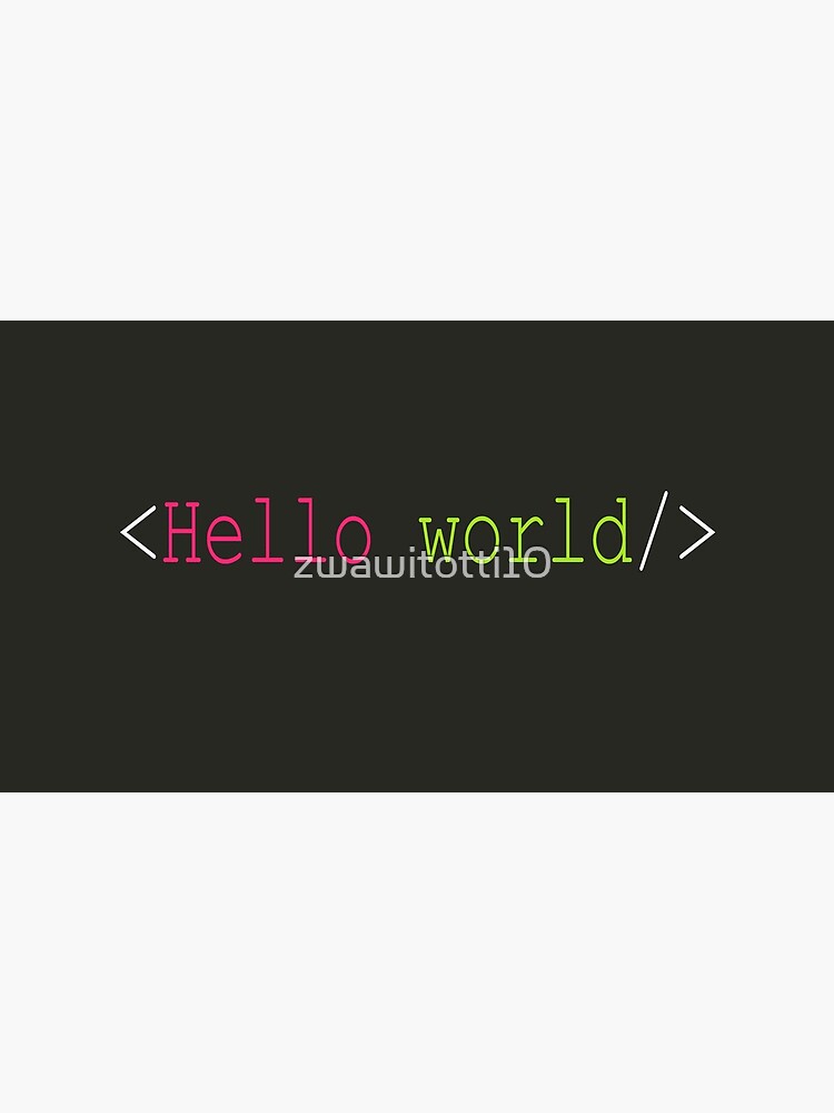 Hello World C T Shirt Hello World Programming C Framed Art Print
