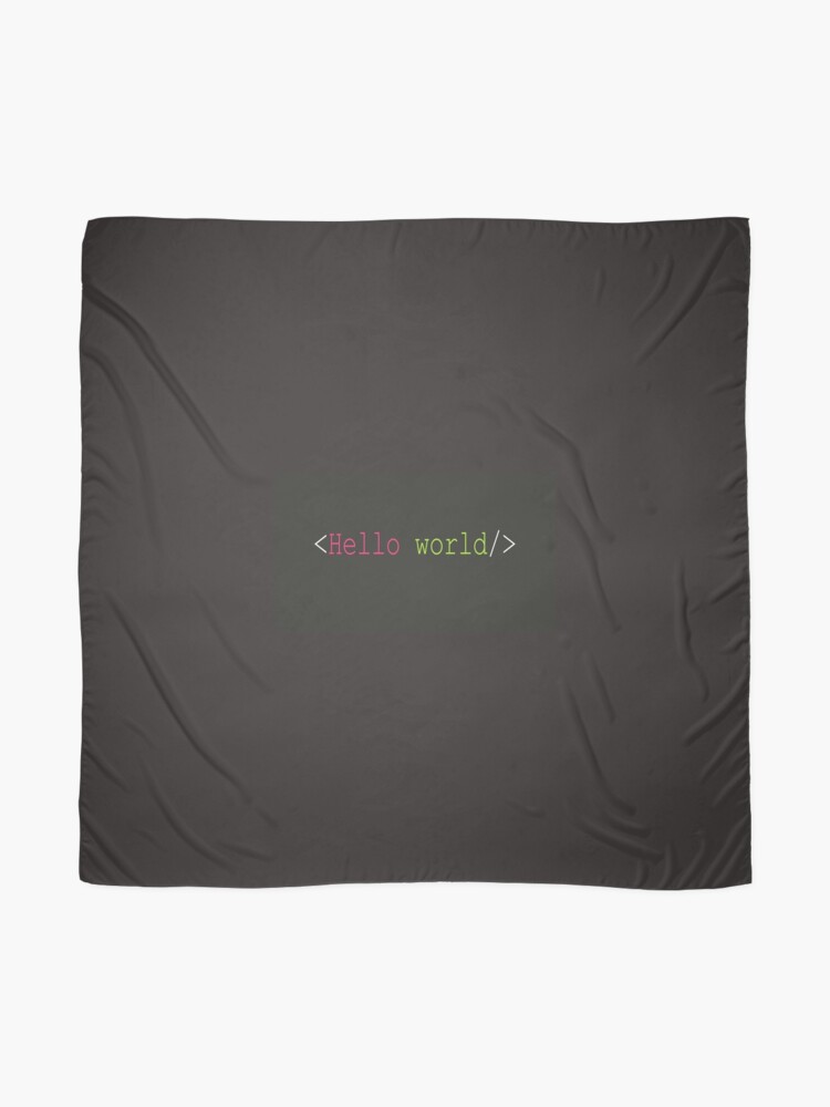 "Hello world c++ t-shirt - Hello World Programming c#" Scarf for Sale ...