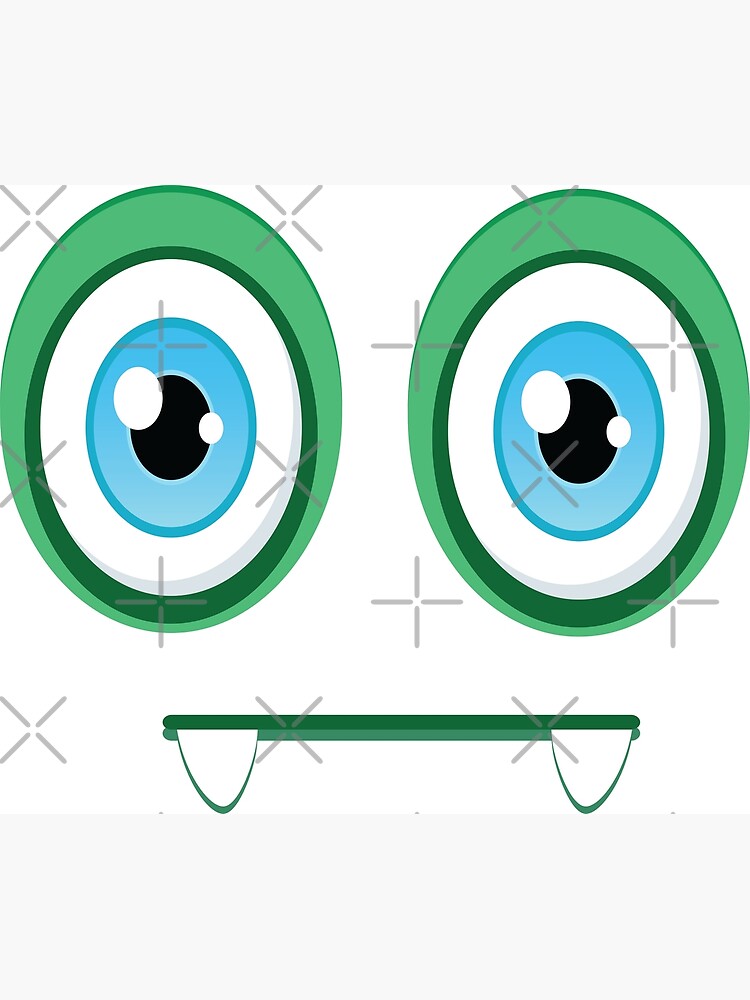 "Two Eyed Green Monster Cute Bigfoot Monsters" Poster for Sale by ...