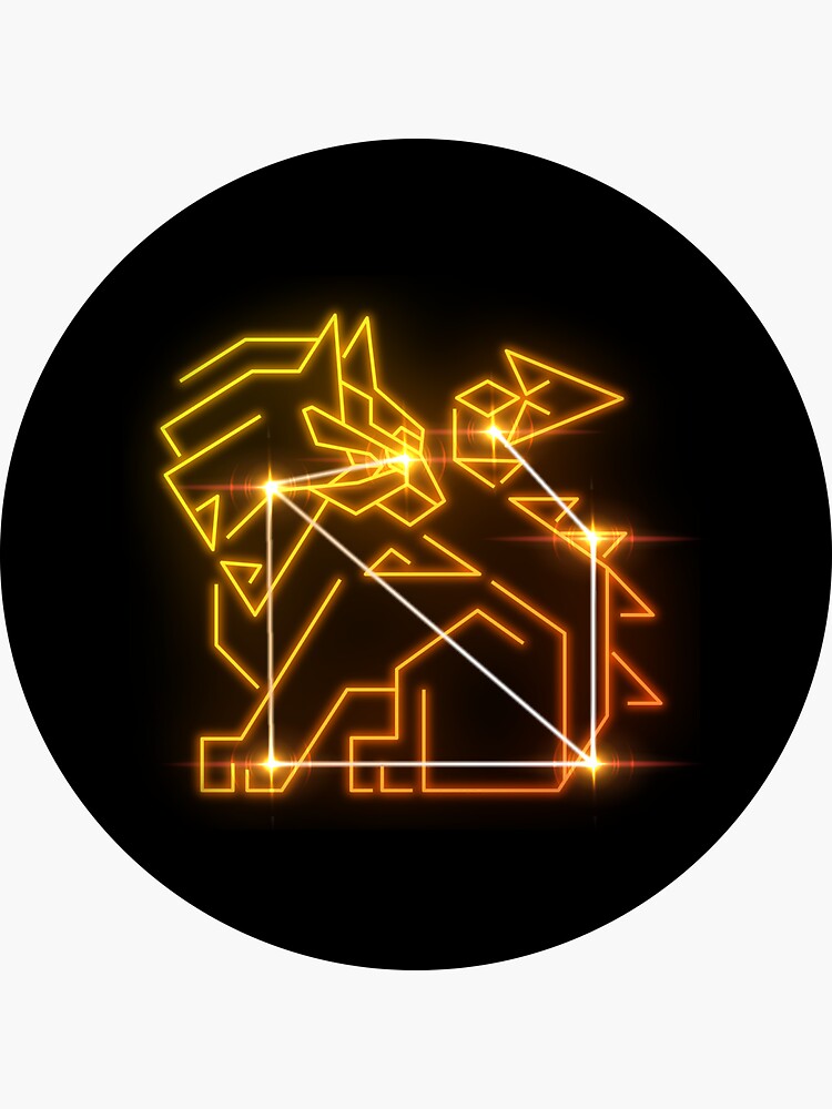 "Dehya Constel­lation Mantichora symbol Genshin Impact" Sticker for ...