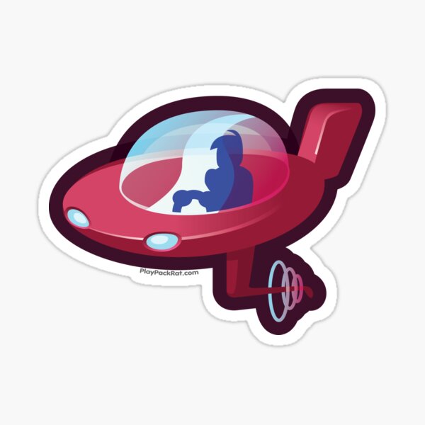"Flying Car" Sticker for Sale by PackRatGame | Redbubble