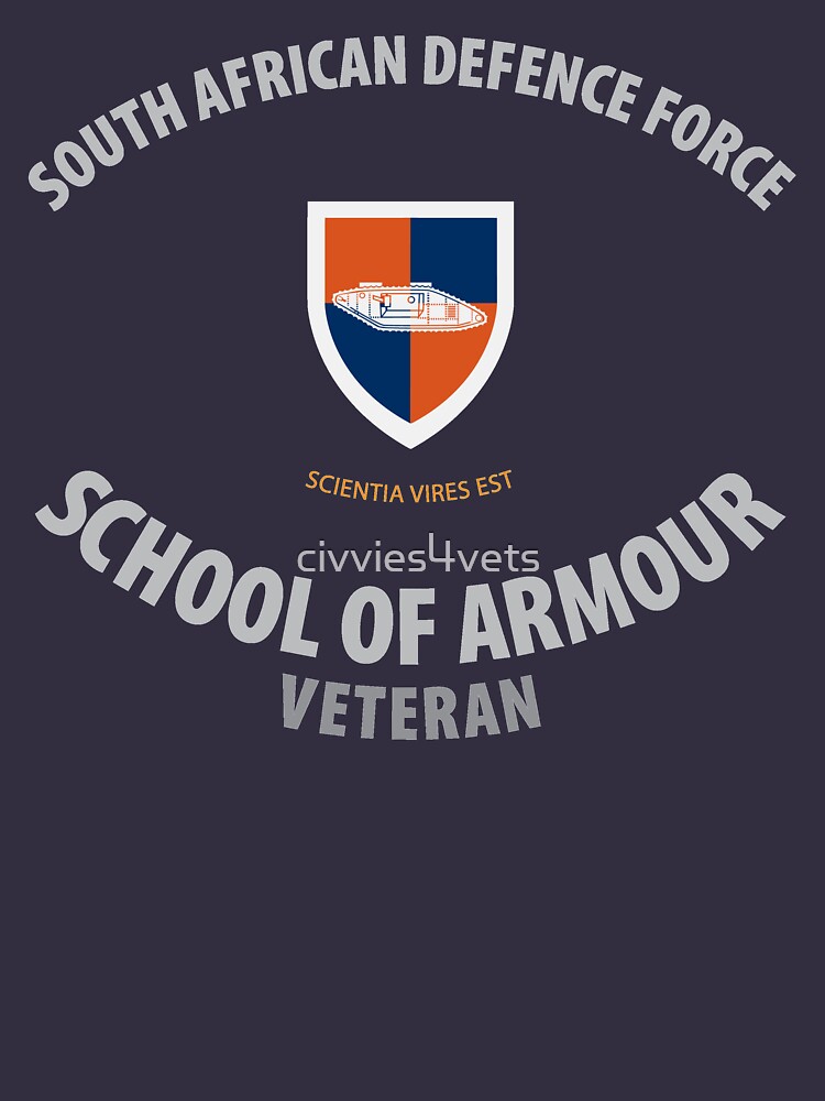 "SADF School of Armour Veteran Shirt" T-shirt for Sale by civvies4vets ...