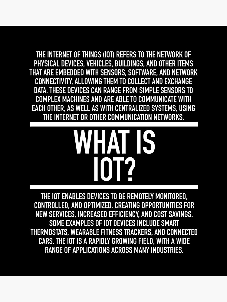 "IOT Defined - Internet Of Things - IoT Explained" Sticker for Sale by ...